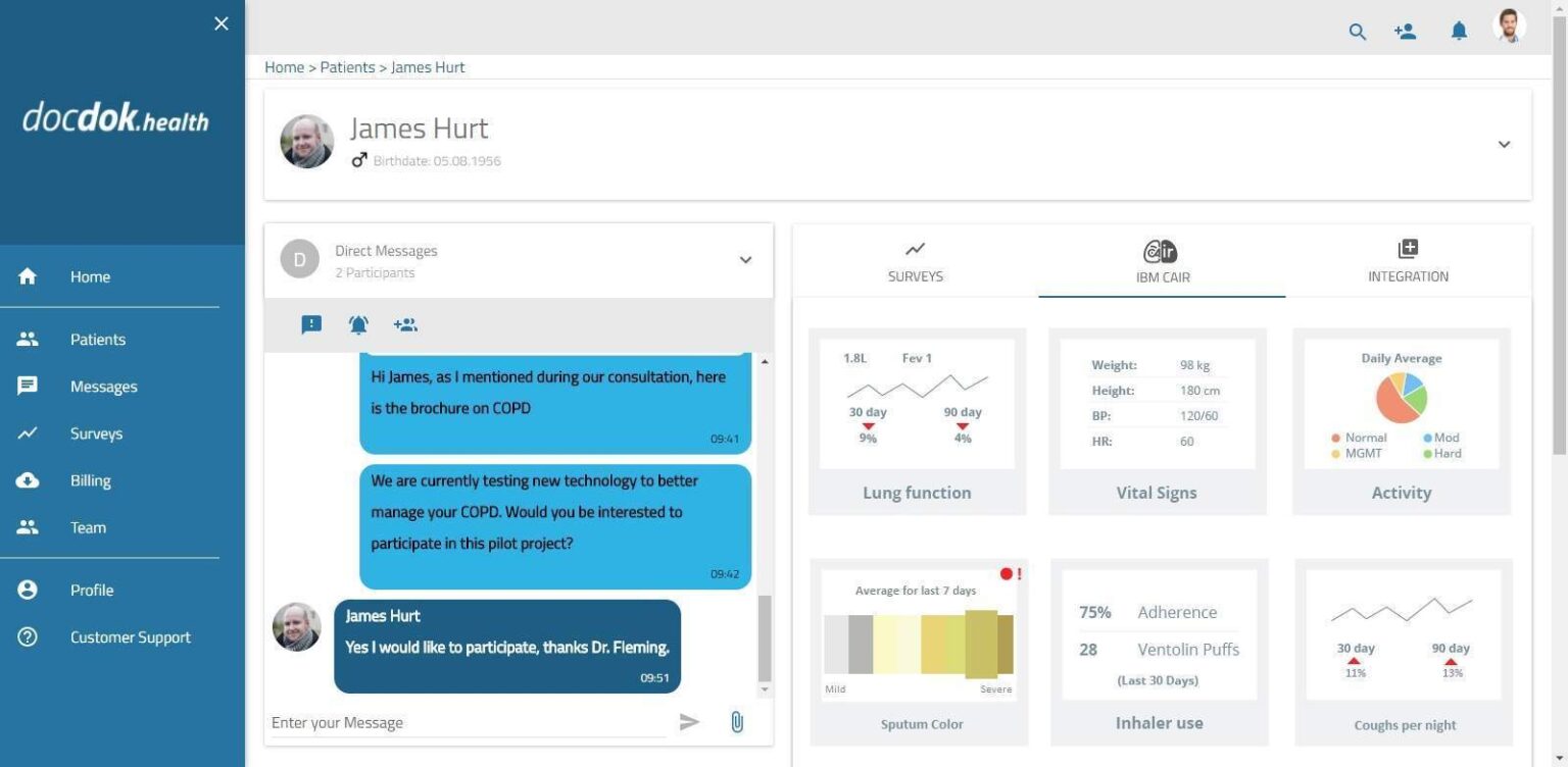 How do you manage chronic lung disease? Using big data and apps, of course