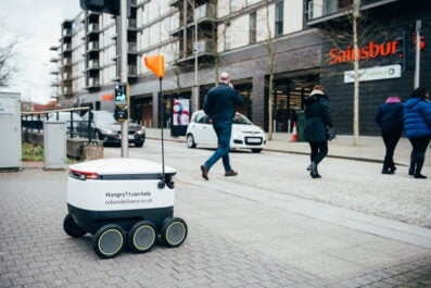 Robot delivery service comes to first UK town centre - Verdict