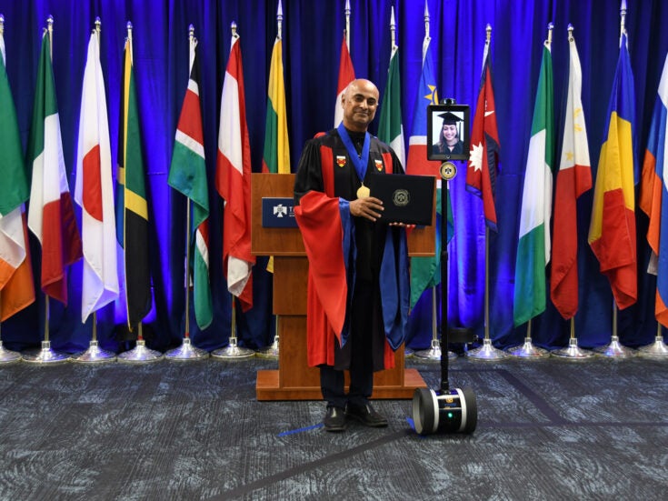 Telepresence robots make lockdown graduation a reality for students
